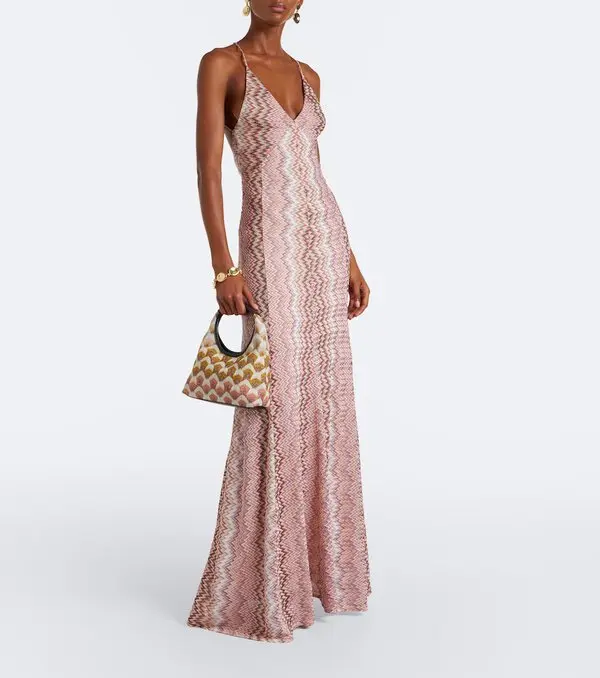 Missoni Wave Small Lame Top-handle Bag