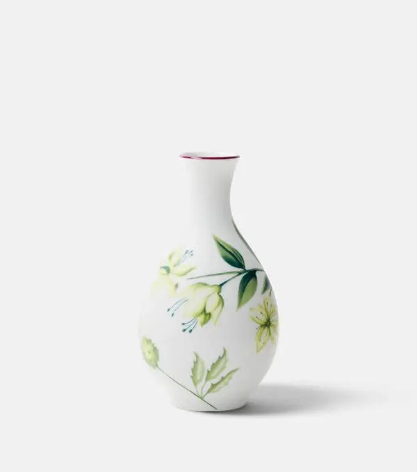GINORI 1735 Florenza Floral Porcelain Vase - Multicoloured