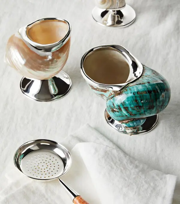 TAVARES 1922 Shell Sterling Silver Sugar Bowl