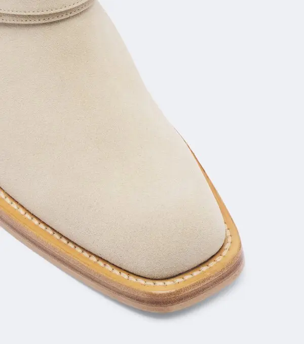 Rabanne Suede Biker Boots