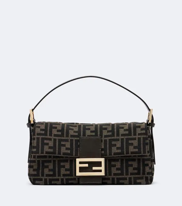 Fendi Baguette® 26424 Small Canvas Shoulder Bag
