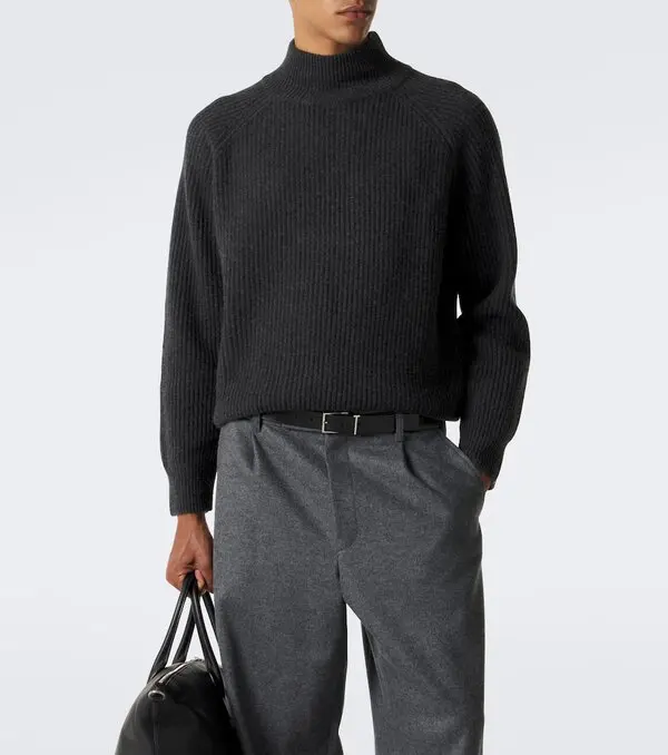 Le Kasha Ribbed-knit Cashmere Sweater