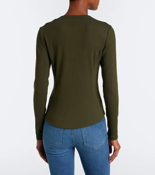 Veronica Beard Cordis Ribbed-knit Cotton-blend Cardigan