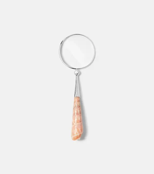 TAVARES 1922 Spiralis Sterling And Shell Magnifying Glass - Silver