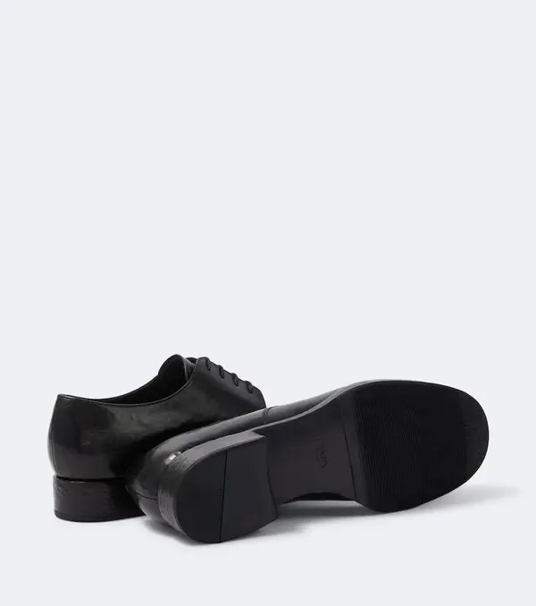 Prada Leather Derby Shoes