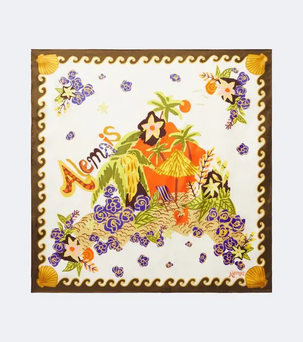 ALEMAIS Island Cove Silk Scarf - Multicoloured