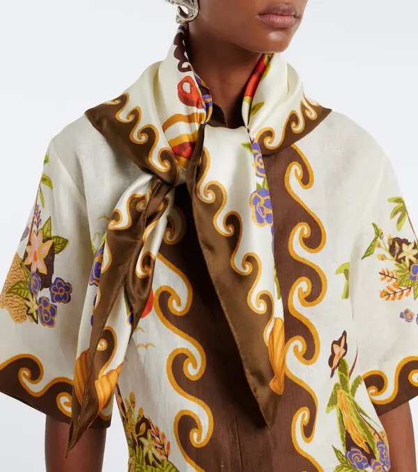 ALEMAIS Island Cove Silk Scarf