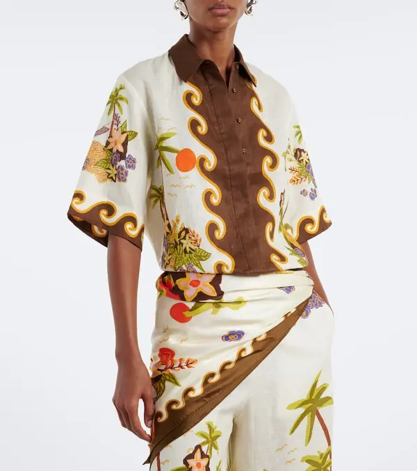 ALEMAIS Island Cove Silk Scarf