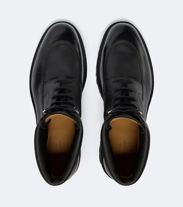 John Lobb Peak Leather Lace-up Boots