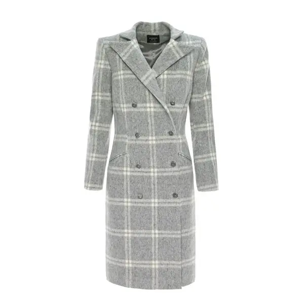 AVENUE N°29 Check Wool Chester Coat