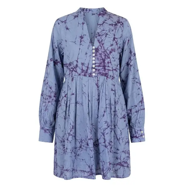 CELESTE MENDIS Midnight Bloom Dress Handmade Batik