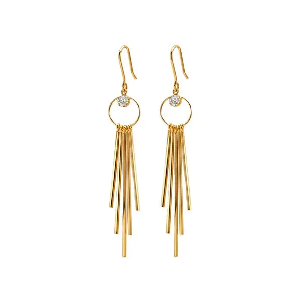 MONARCH Fringe Hoop Drop Earrings
