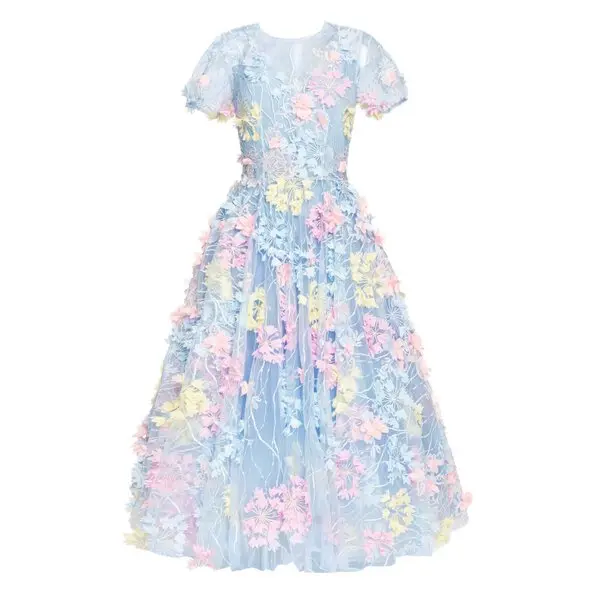 MATSOUR'I Cocktail Dress Hydrangea - Blue