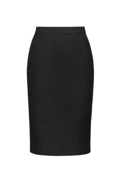 CONQUISTA Pencil Skirt - Black