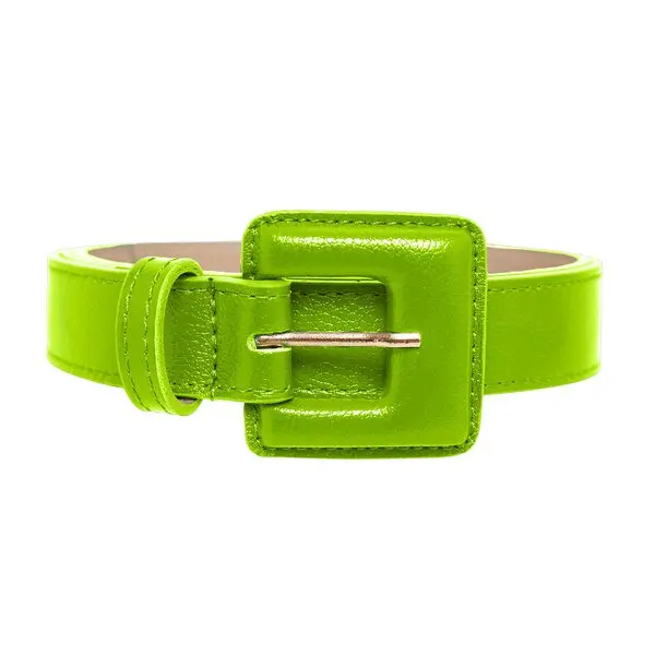 BELTBE Mini Square Narrow Leather Belt
