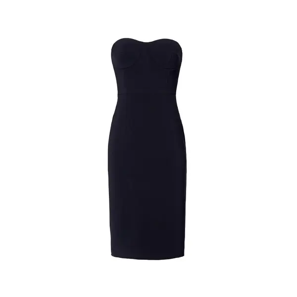 NOMI FAME Oramor Strapless Corset Midi Dress - Black
