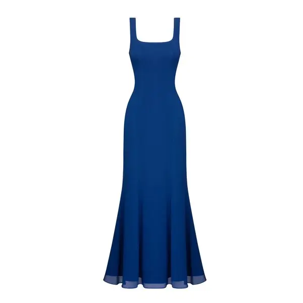 ELSAVA Long Dress - Blue