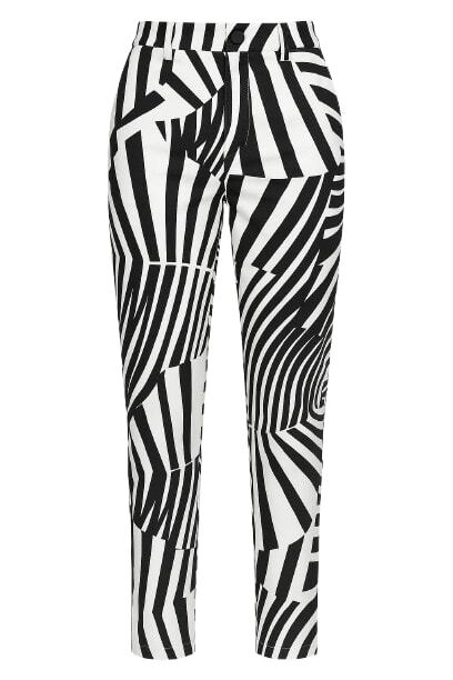 CONQUISTA Gabardine Pants With Hem Slits