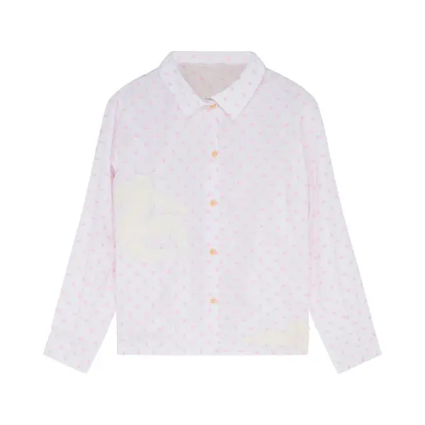 MAISON LOUIS White / Pink The Matisse Shirt