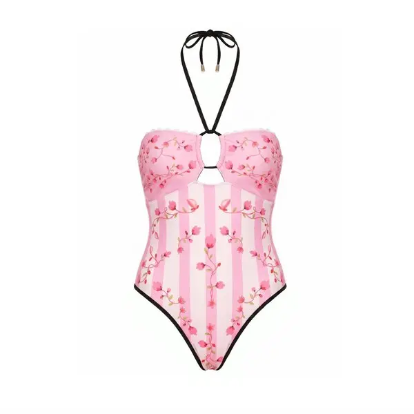 JESSIE ZHAO NEW YORK Reversible One-piece Swimsuit - Black/pink