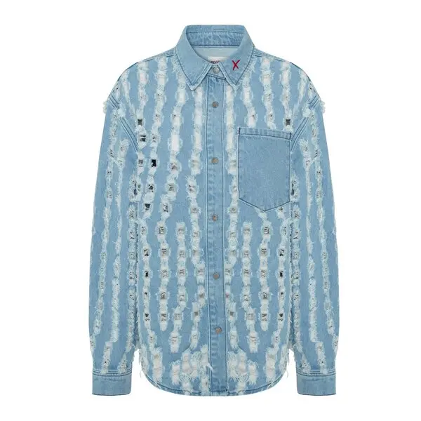 PCFG Perforated Denim Shirt