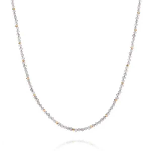 NELLOU JEWELLERY Labradorite Orbit Necklace - Gold