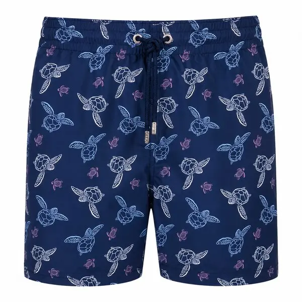 RIVEA Seaqual Fabric Swim Trunks With Turtle Motif
