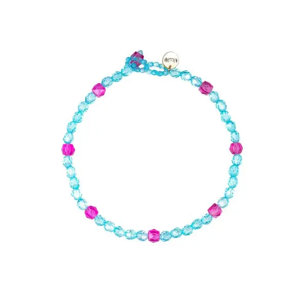 TILLIE BEADS Carnival Necklace - Blue