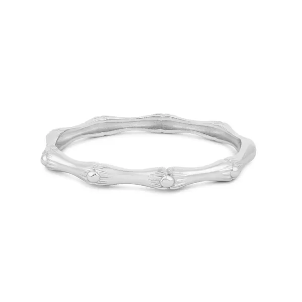 SHYMI Bamboo Statement Bangle - Silver