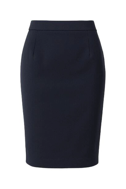 CONQUISTA Seamed Pencil Skirt - Blue