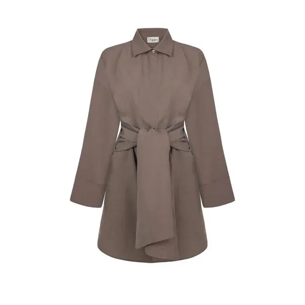 THISISU COLLECTION Verda Striped Shirt Dress