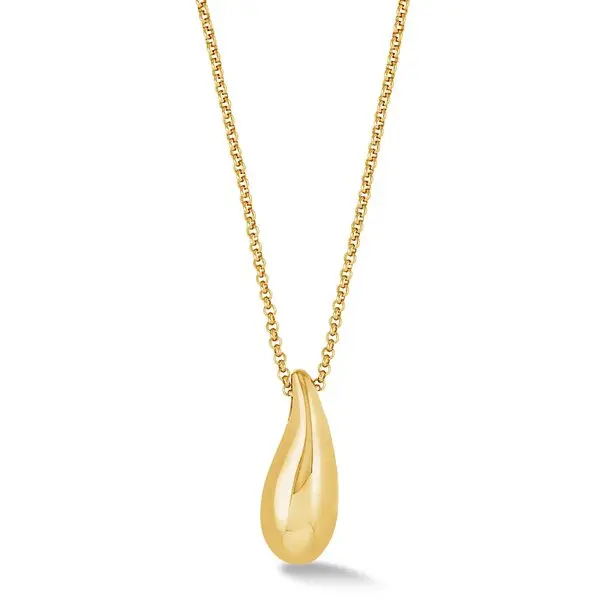 DOWER & HALL Waterfall Droplet Necklace In Vermeil - Gold