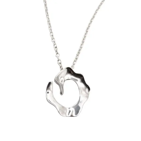 DARIA PACELLI JEWELRY Spryal Organic Choker Necklace - Silver