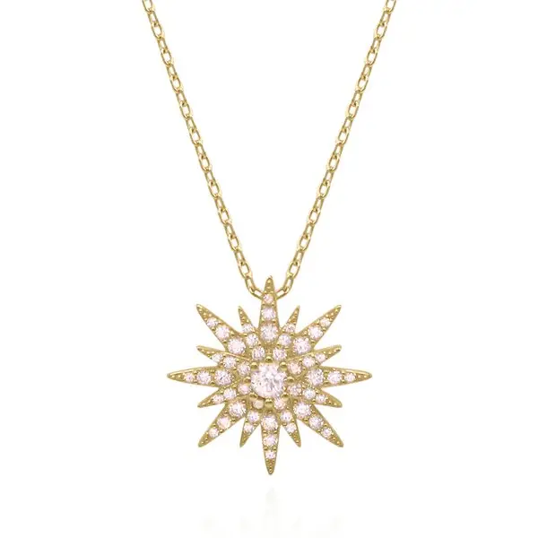 LUNA CHARLES Estella Starburst Pendant Necklace