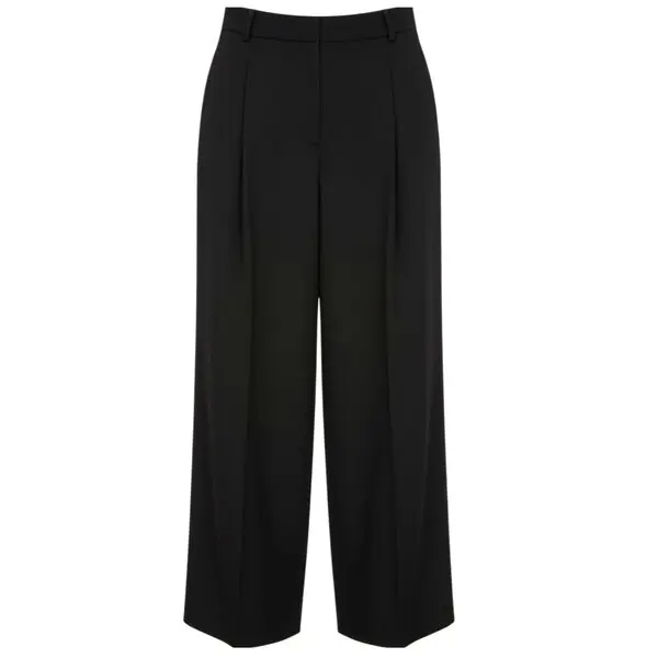 LINDSAY NICHOLAS NEW YORK Madison High-waisted Wide-leg Trousers