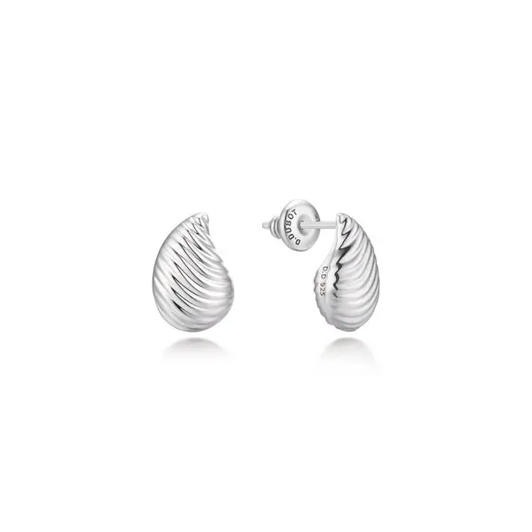 DIDIER DUBOT Sensuelle Raw Flow Textured Earrings - Silver