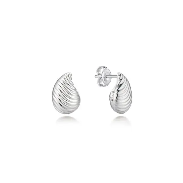 DIDIER DUBOT Sensuelle Raw Flow Textured Earrings - Silver