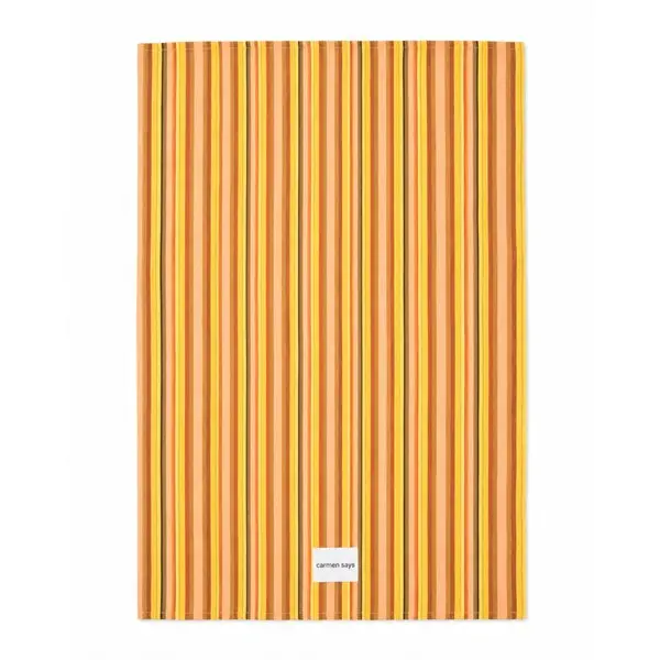 Carmen Says Cala Striped Maxi Towel - Yellow