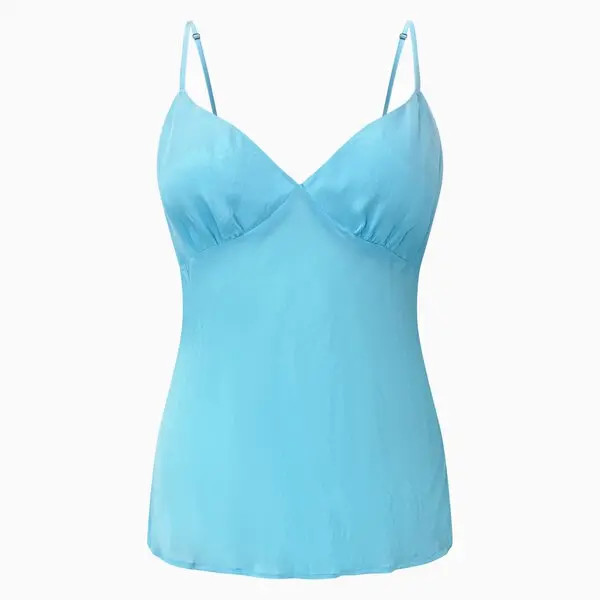WHY MARY Aqua Cami Slip Top