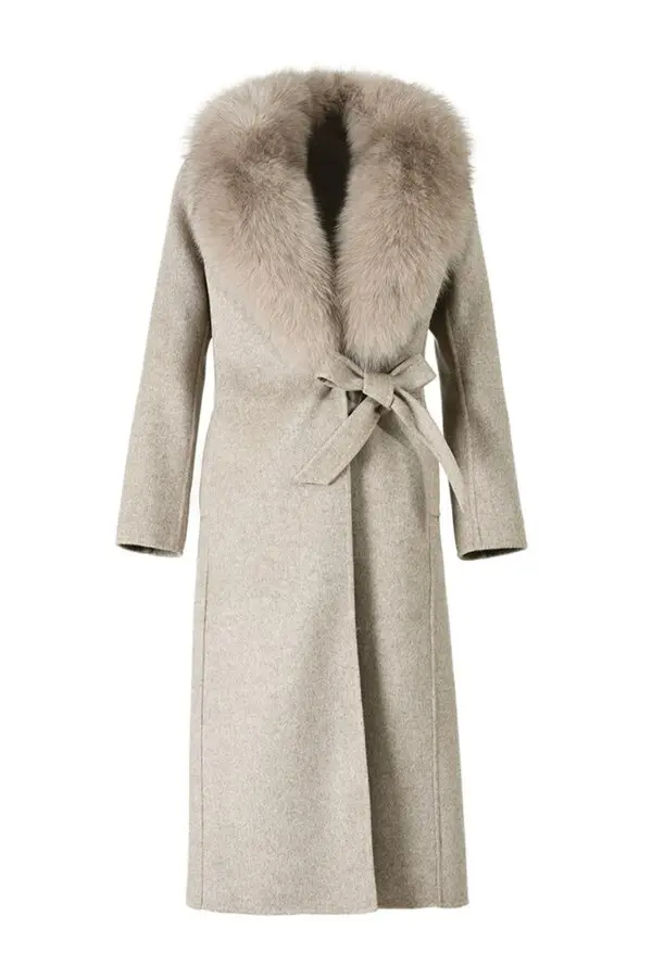 HORTONS ENGLAND Windsor Cashmere Blend Coat - Brown
