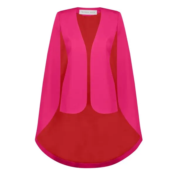 MONIQUE SINGH Gabardine Cape Jacket