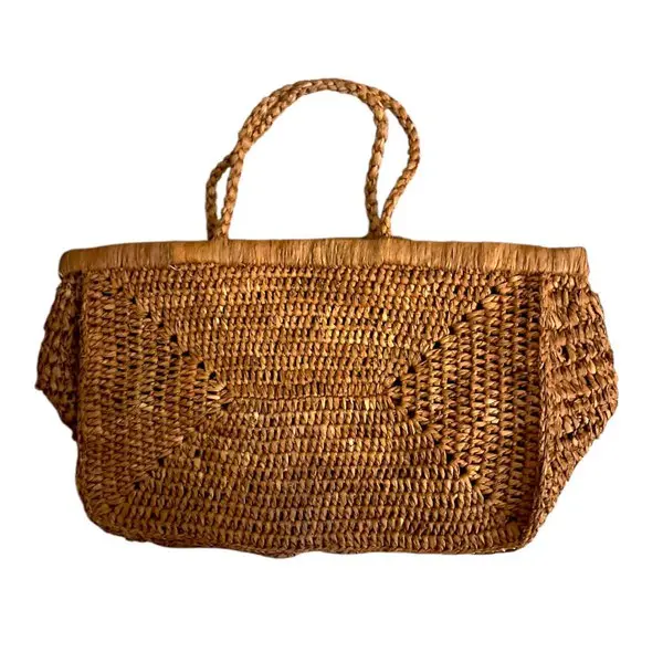 ZANATANY CONCEPTS Small Raffia Tote Bag - Brown