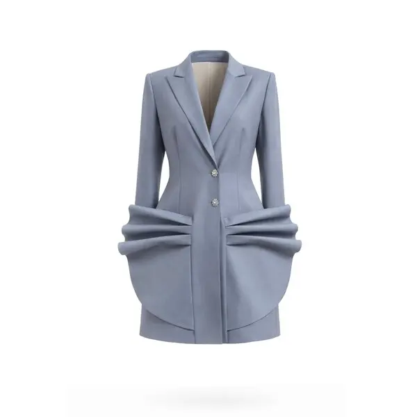 LUMINA ELIGMA Sculptural Blazer Dress