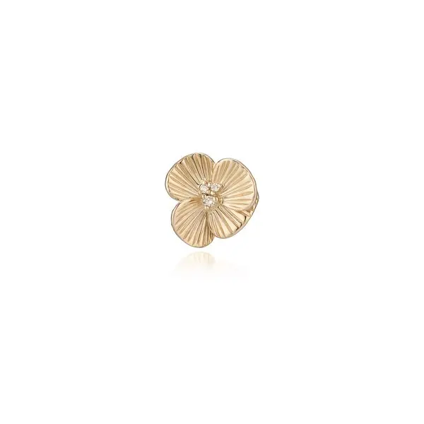 DIDIER DUBOT La D. D Poppy Flower One-sided Earring