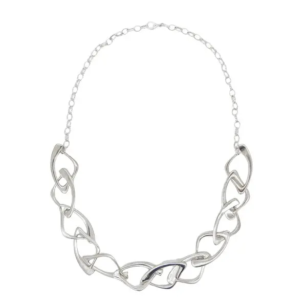 DARIA PACELLI JEWELRY Sedna Organic Link Necklace In Sterling