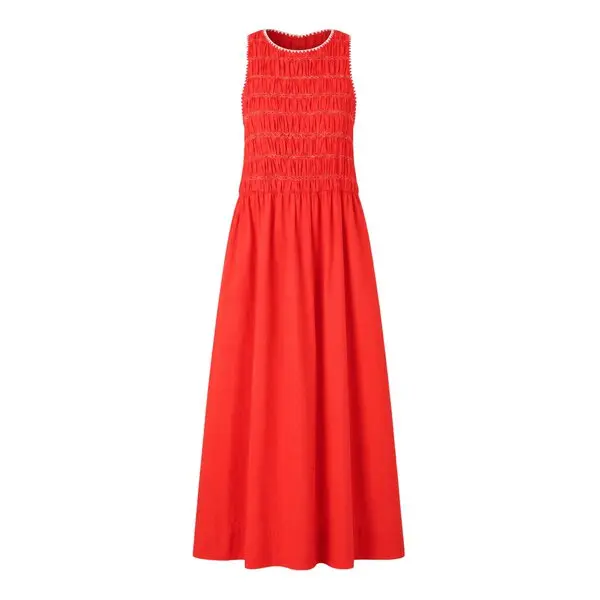 ROSE & NANCY Issy Smocked Cotton Maxi Dress