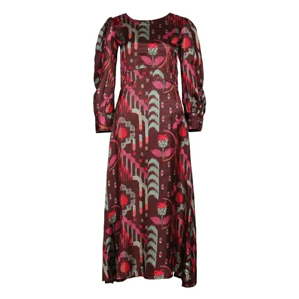 MAISON QALA The Tinsel Dress In Satin Twill