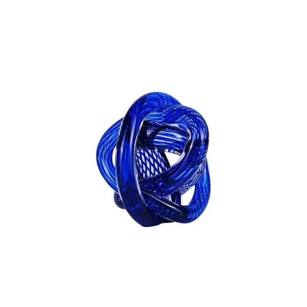 MARLETH Hand-blown Cobalt Glass Knot Sculpture