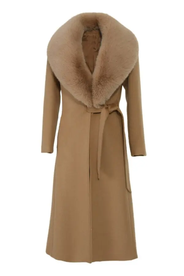 HORTONS ENGLAND Windsor Cashmere Blend Coat - Brown