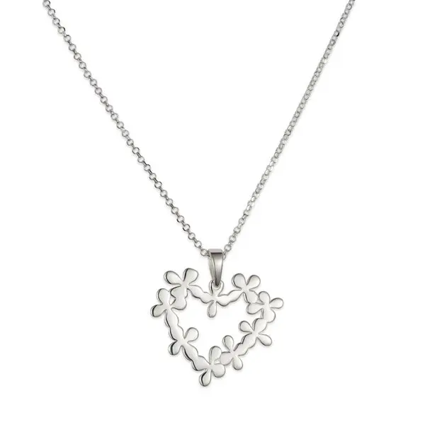TOOLALLY Heart Motif Necklace - Silver